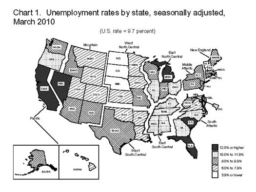 Unemployment Rates By State Map - Map
